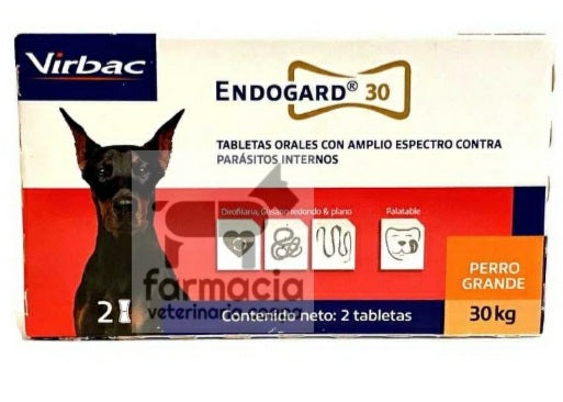 Endogard 30 ( 2 tabs ) – FARMACIA VETERINARIA COAPA
